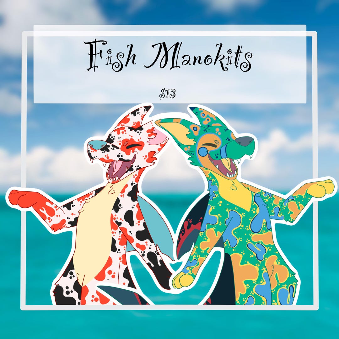 Full-body Manokit Adoptables - [fish Themed!] Furry Fandom Original ...