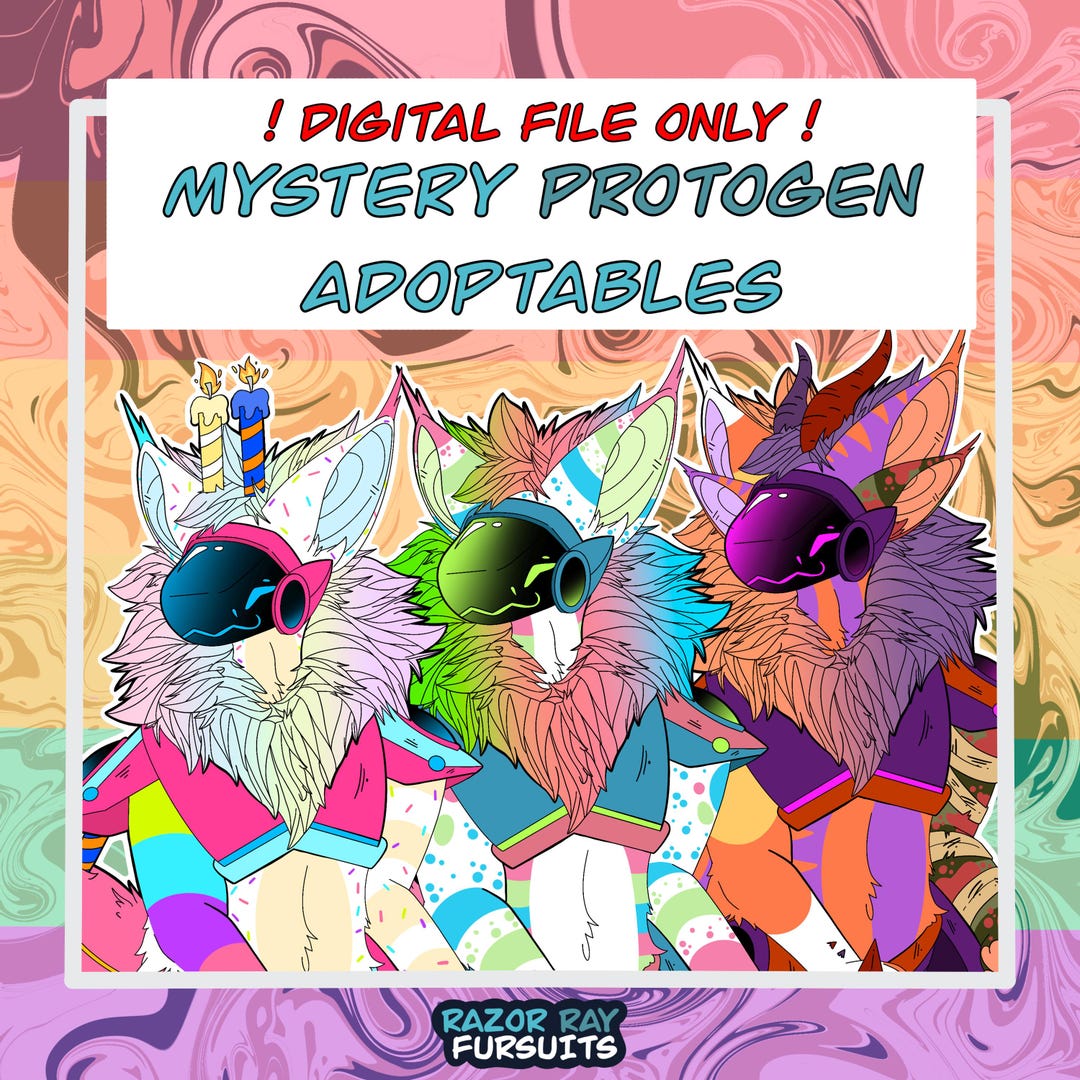 Fursona Adoptables // Full-body Mystery Protogen Adopts // Furry Fandom ...