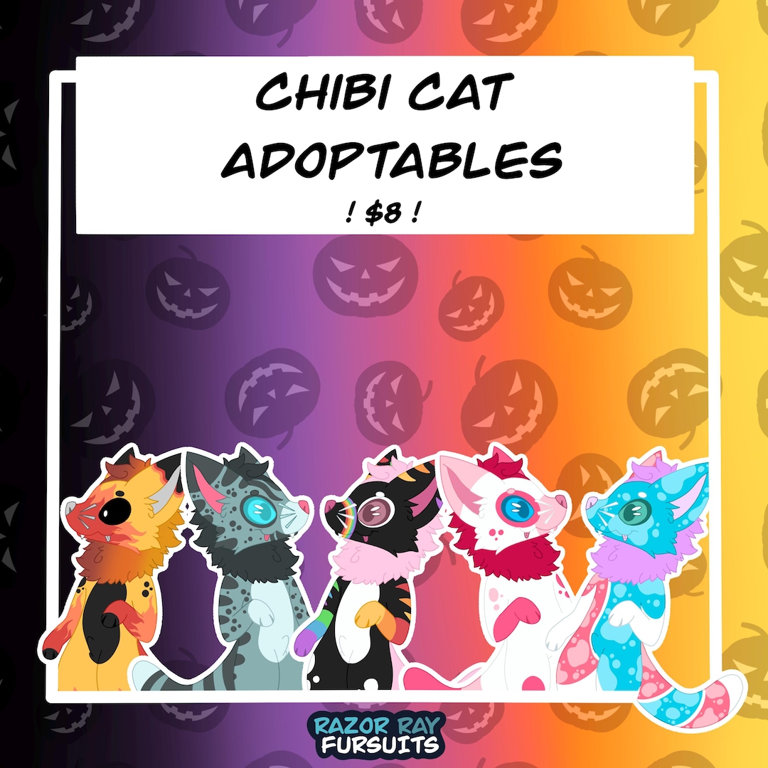 Fursona Adoptables // Chibi Cat Adopts // Furry Fandom Original ...