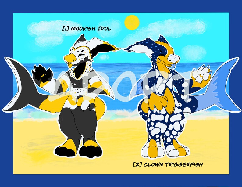 10 Fish Themed Manokit Adoptables Furry Fandom Anthropomorphic ...