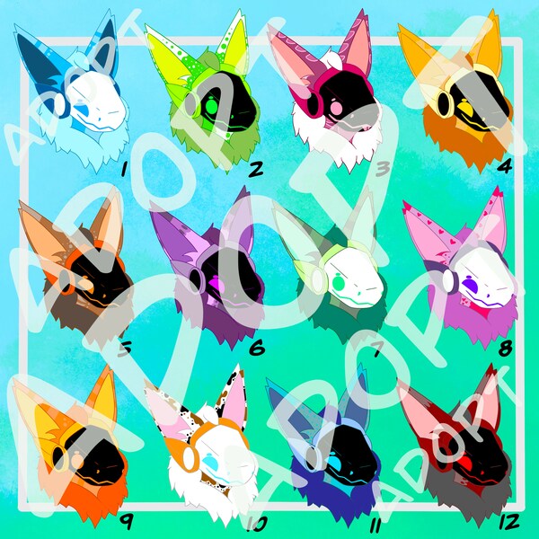 Protogen Mask Premade - Etsy