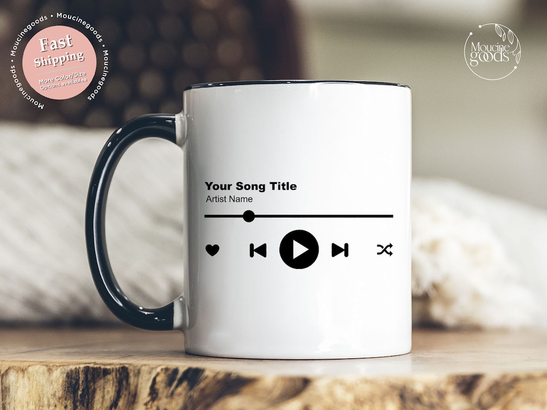 Taza personalizada con nombre de canción Taza personalizada con nombre ...