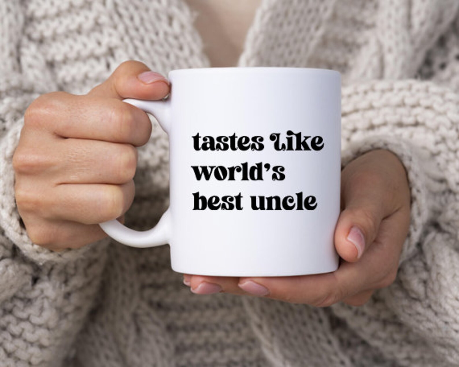 Tastes Like World's Best Uncle Mugs, Gift for Uncle Gift, Uncle ...