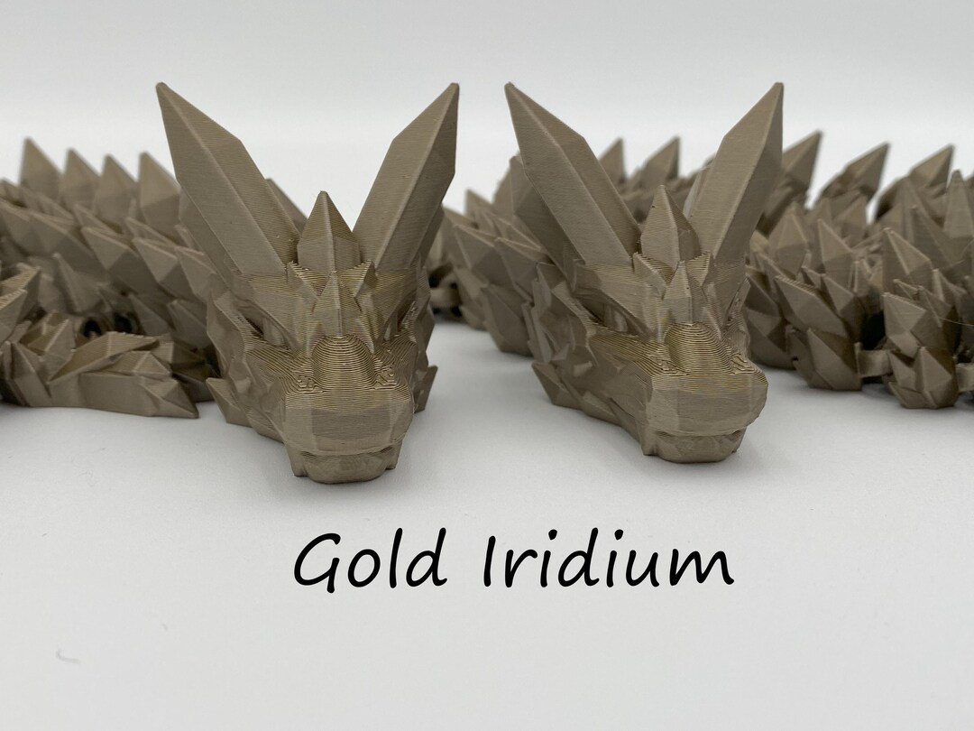 1 Color Articulated Crystal Dragons - Etsy