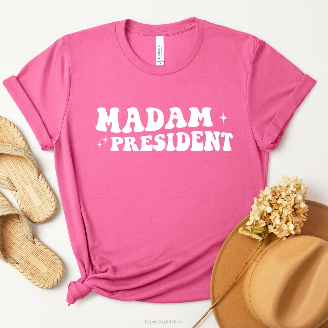 Madam President Kamala Harris Neon Retro Shirt, Tshirt, Gift I'm ...