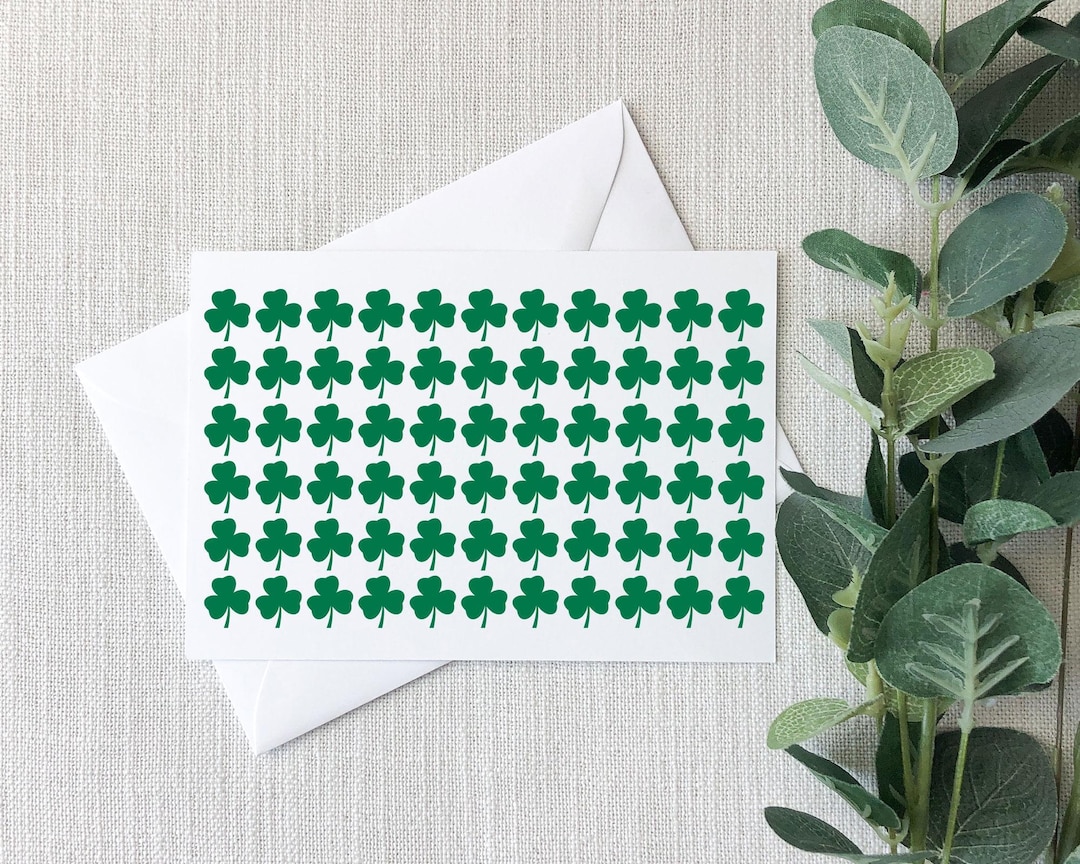Shamrock Sticker Sheets, Peel and Stick Envelope Seals, Planner ...