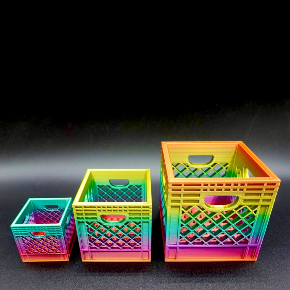 Mini Milk Crate Organizers and Storage - Etsy