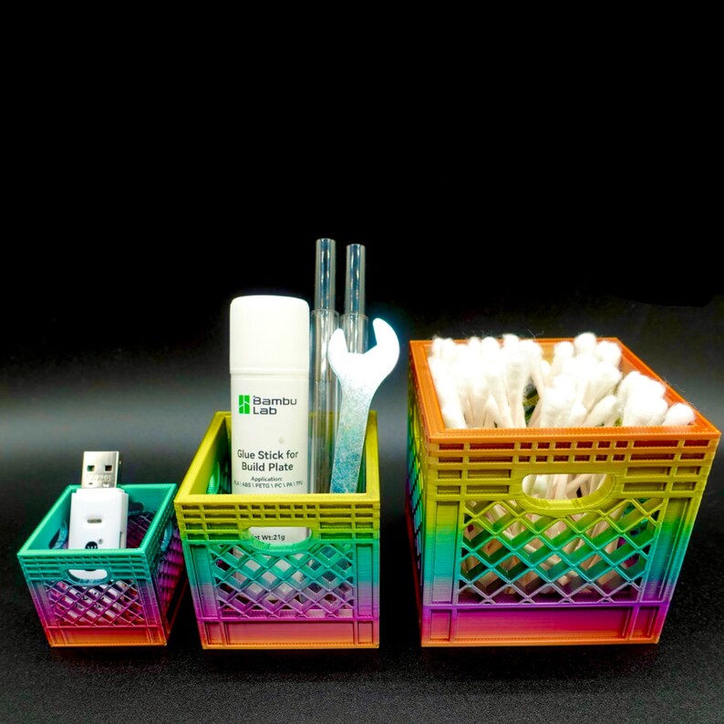 Mini Milk Crate Organizers and Storage - Etsy