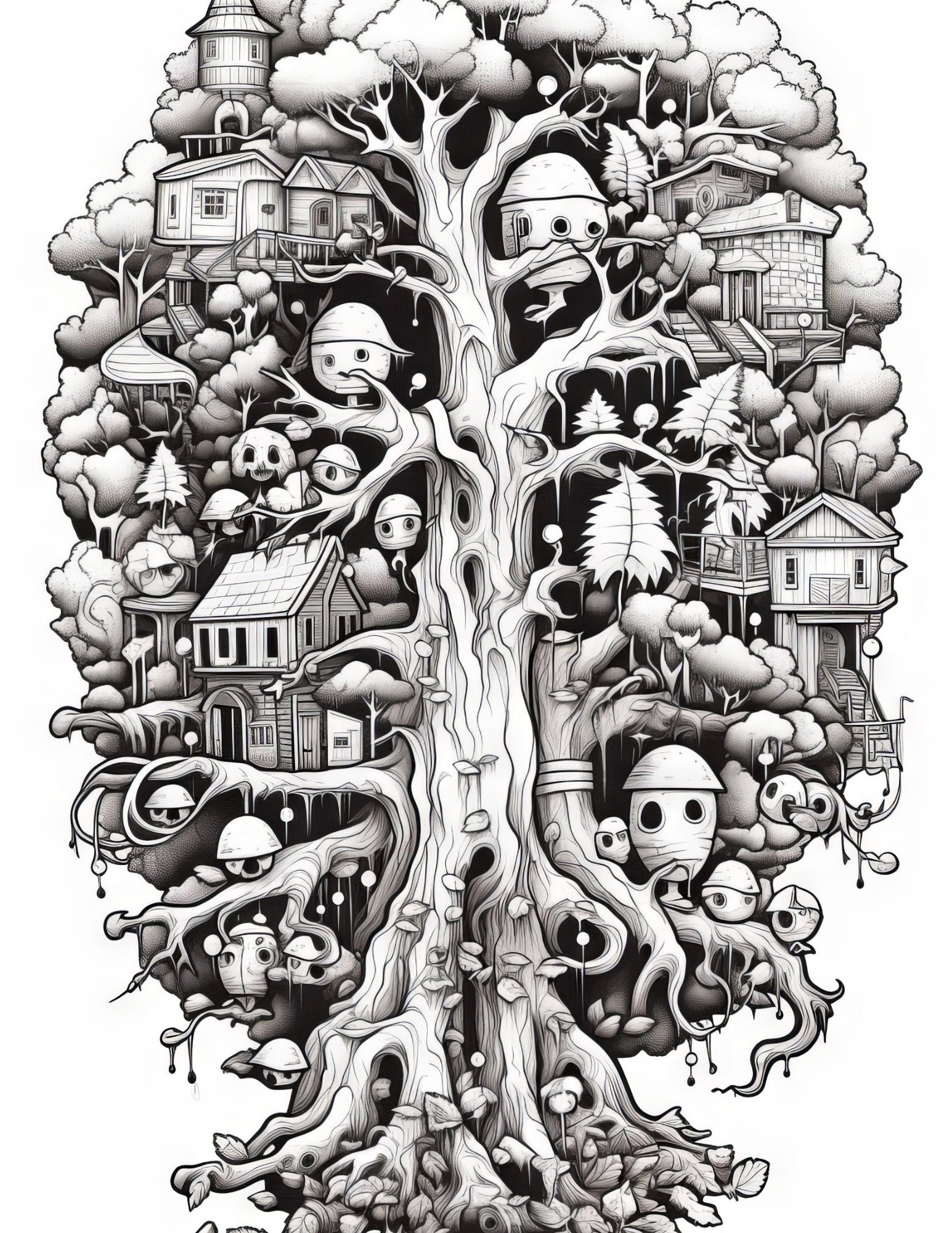 Enchanted Forest Adventures: Fantasy Coloring Book - Etsy
