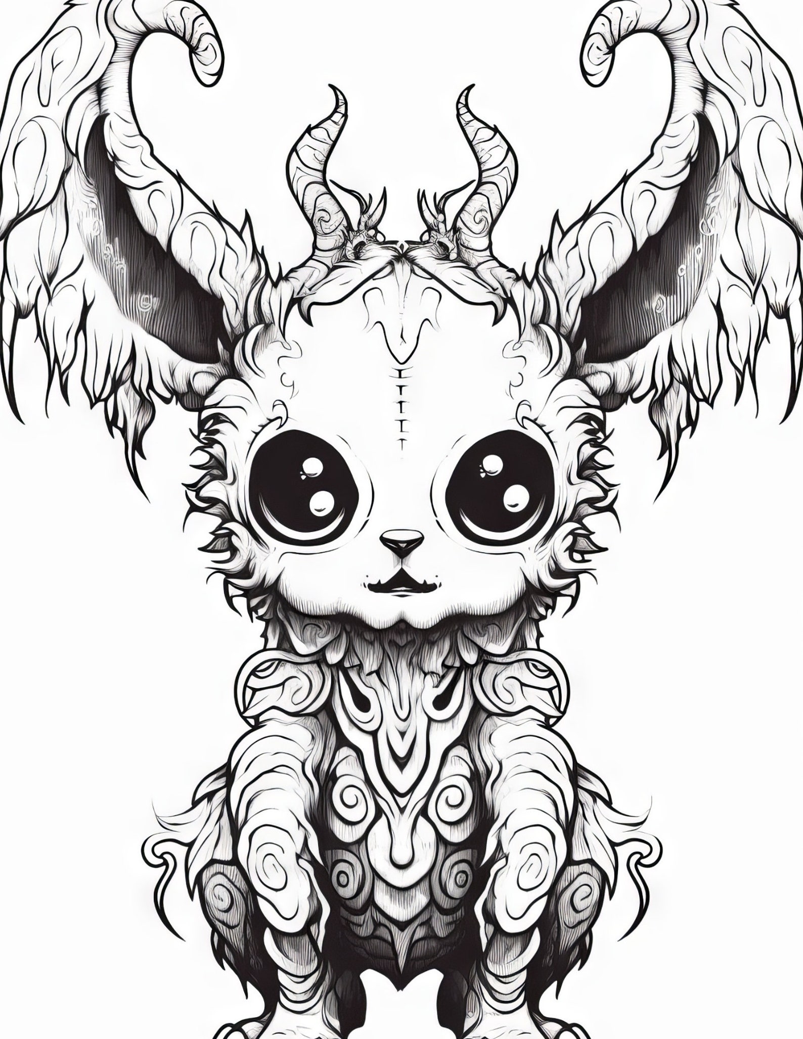 Creepy Cute Critters: Animal Coloring Book - Etsy