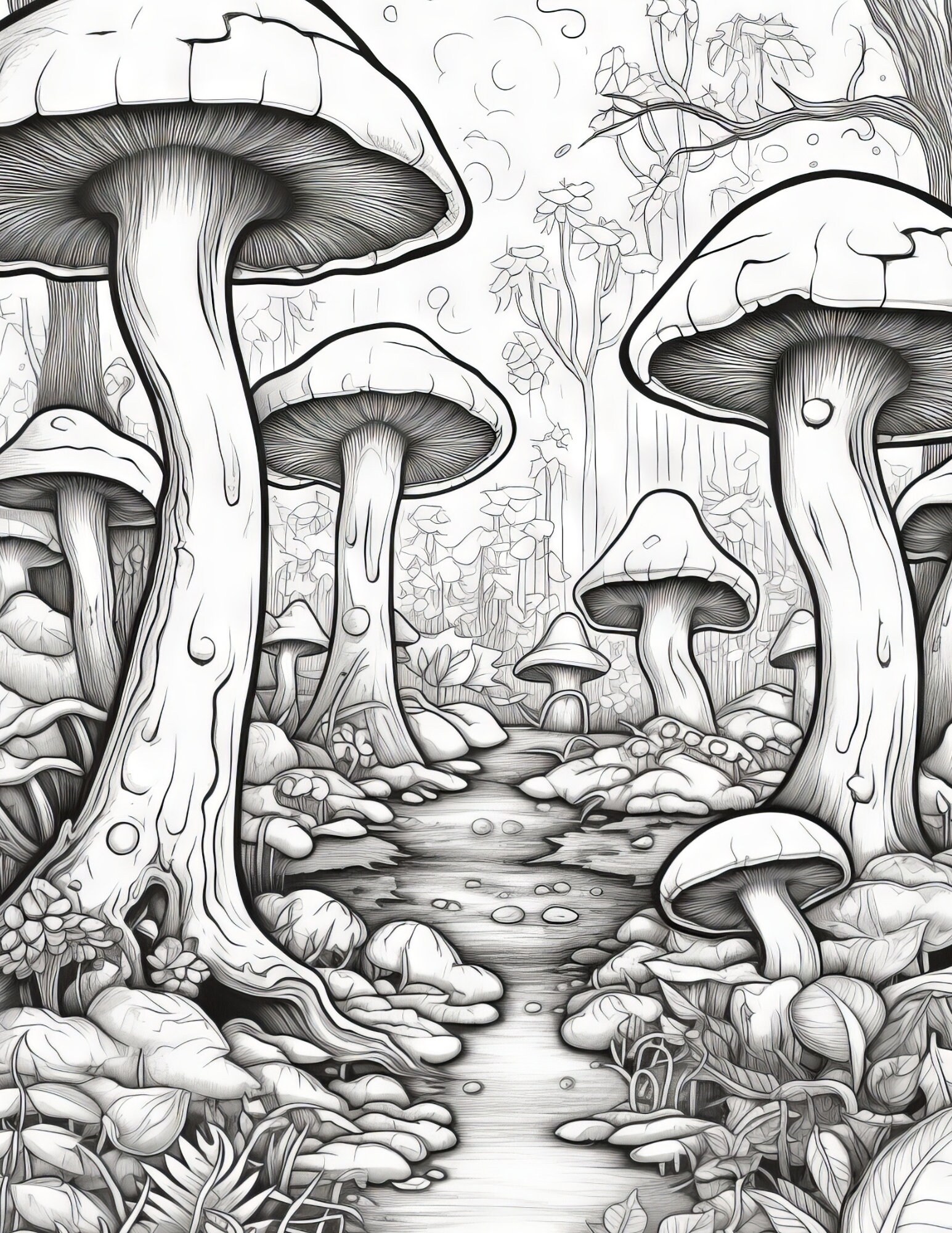Enchanted Forest Adventures: Fantasy Coloring Book - Etsy