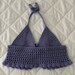 Tie-front Triangle Crochet Top Pattern - Etsy UK