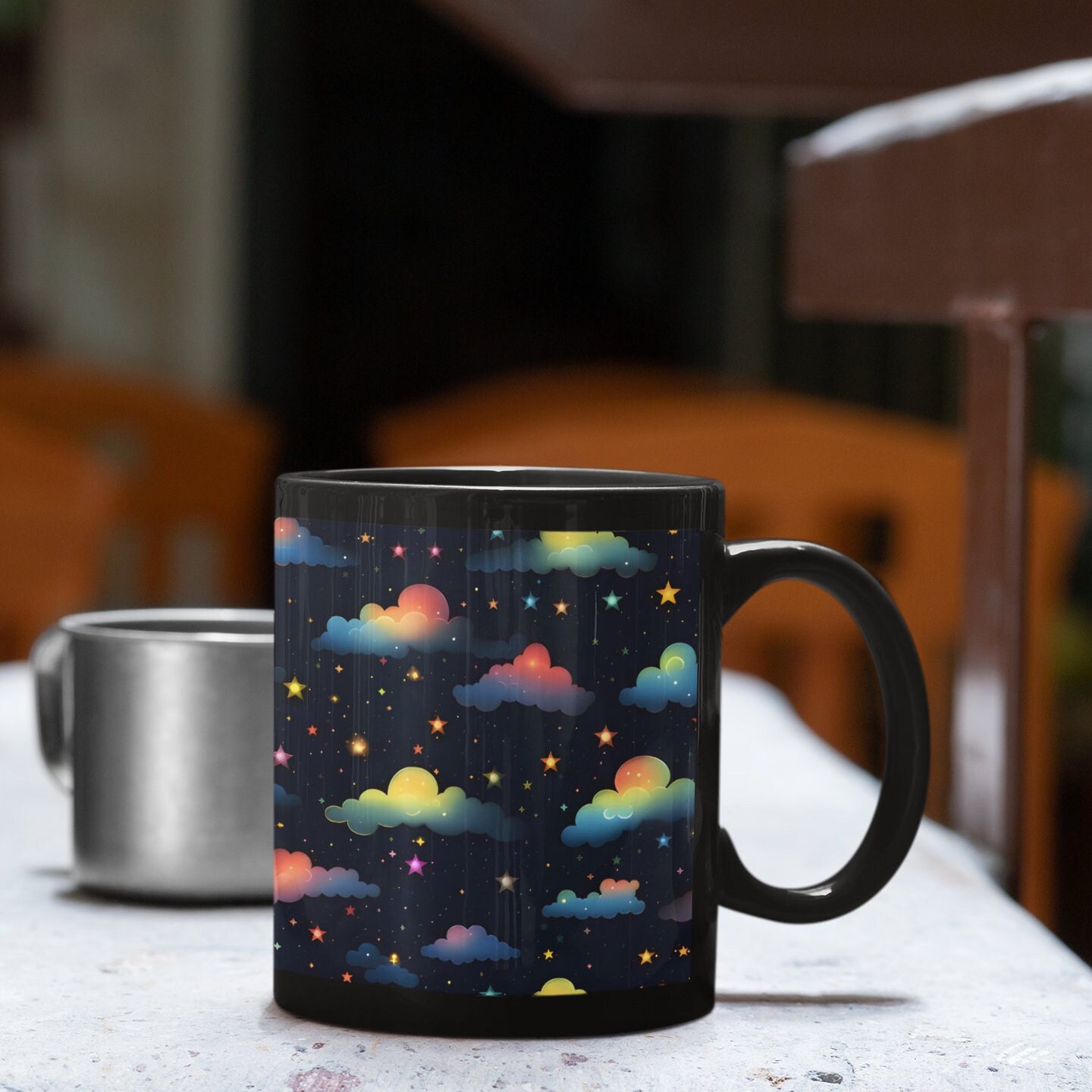 Rainbow Night Sky Mug, Ceramic Coffee Cup, Galaxy Mug, Unique Gift for ...