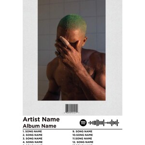 Custom Album Poster - Etsy