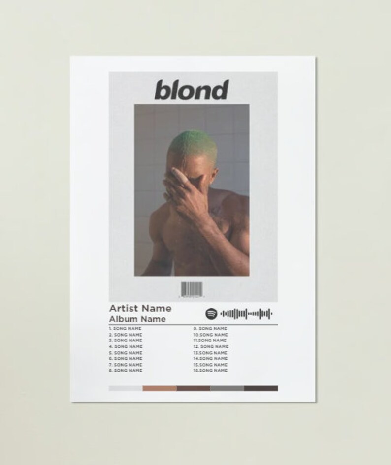Custom Album Poster - Etsy