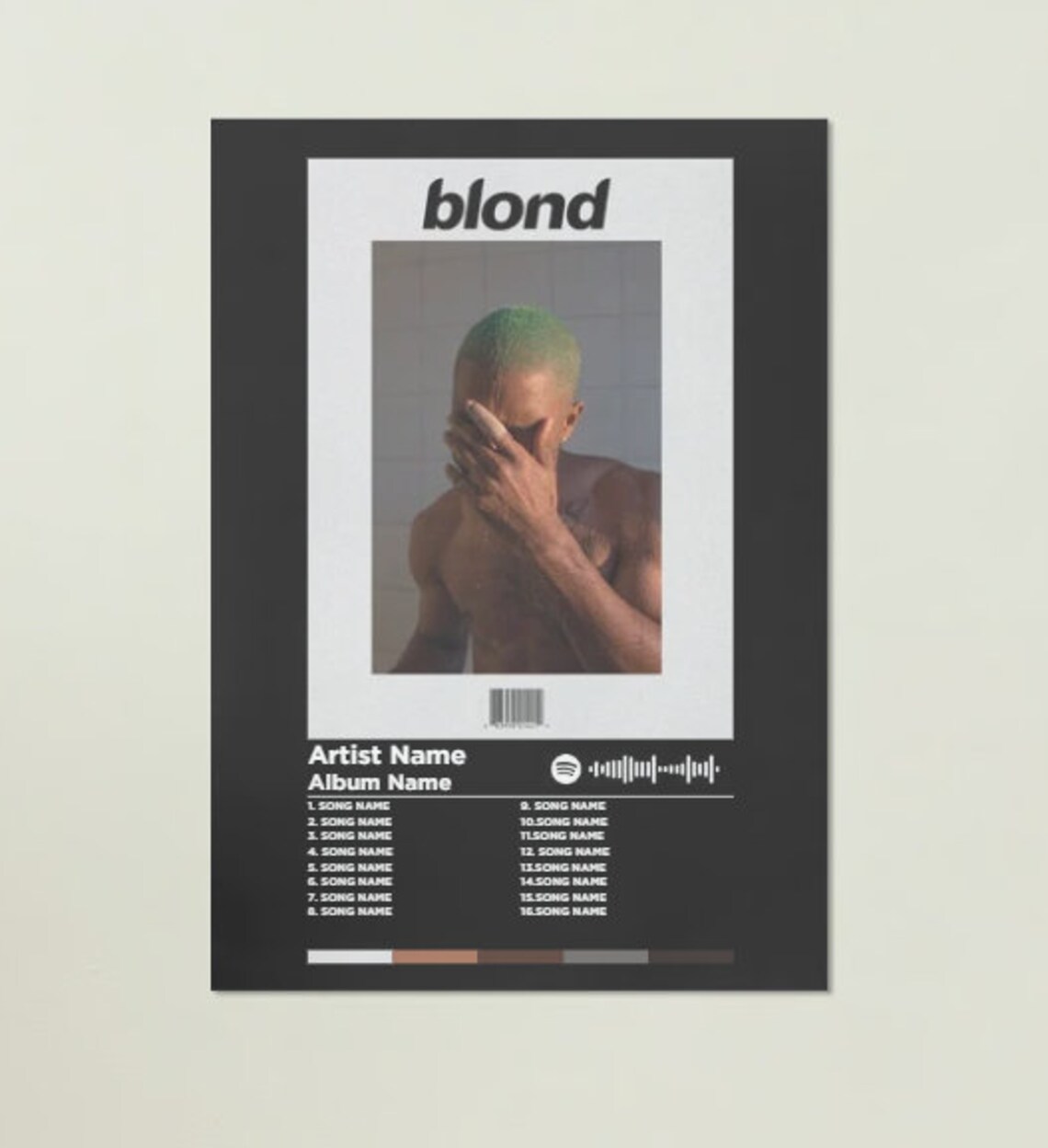 Custom Album Poster - Etsy