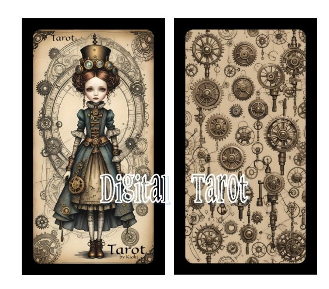 Tarot Cards Set Design, Major Arcana, Steampunk Tarot Style, for ...