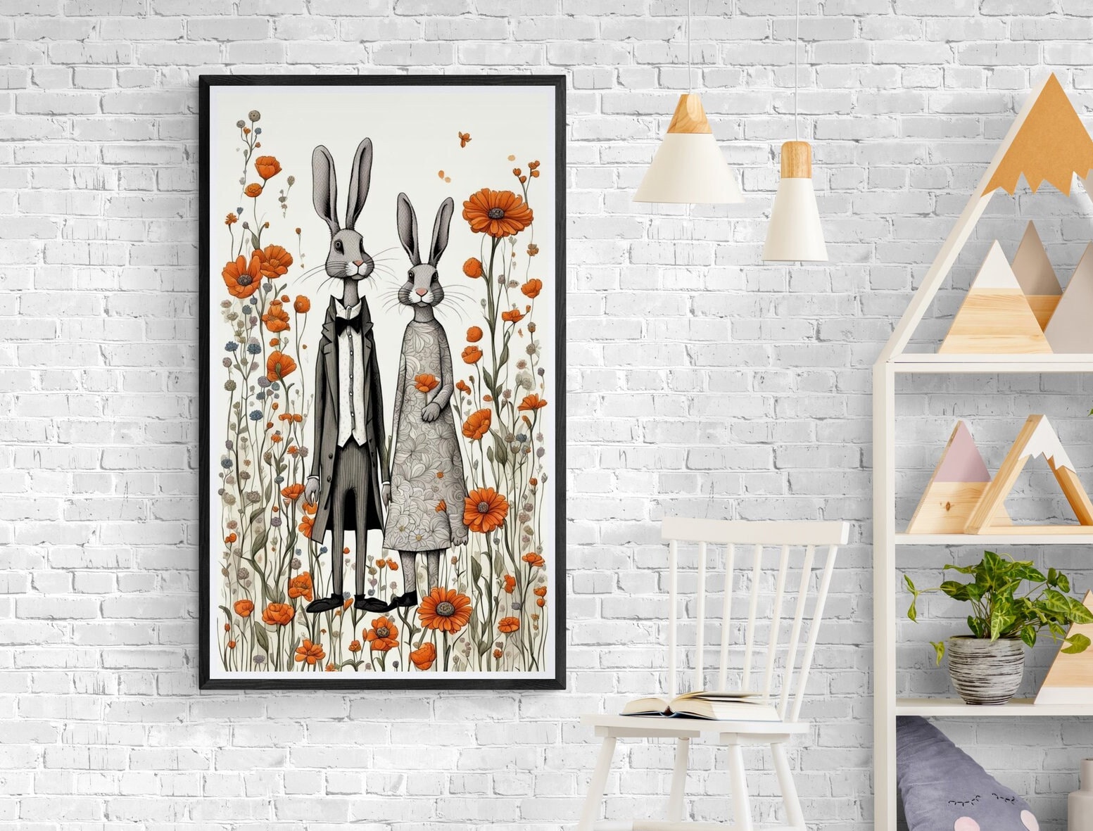 Bunny Design to Download, Bunny Posters, Vintage Style Bunnies, Bunny ...