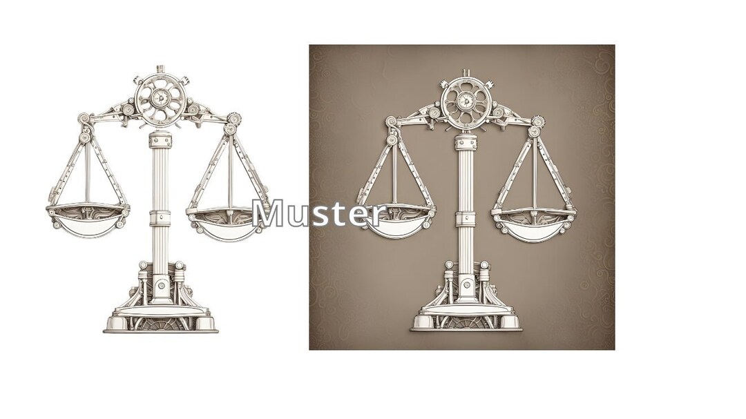 Brass Scales Digital Design, Steampunk Scales Picture, Scales Digital ...