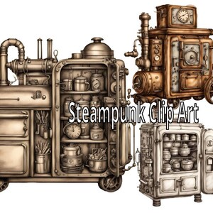 Fridge Steampunk Clip Art, Fridge Design, Fridge Vintage, Fridge Image ...