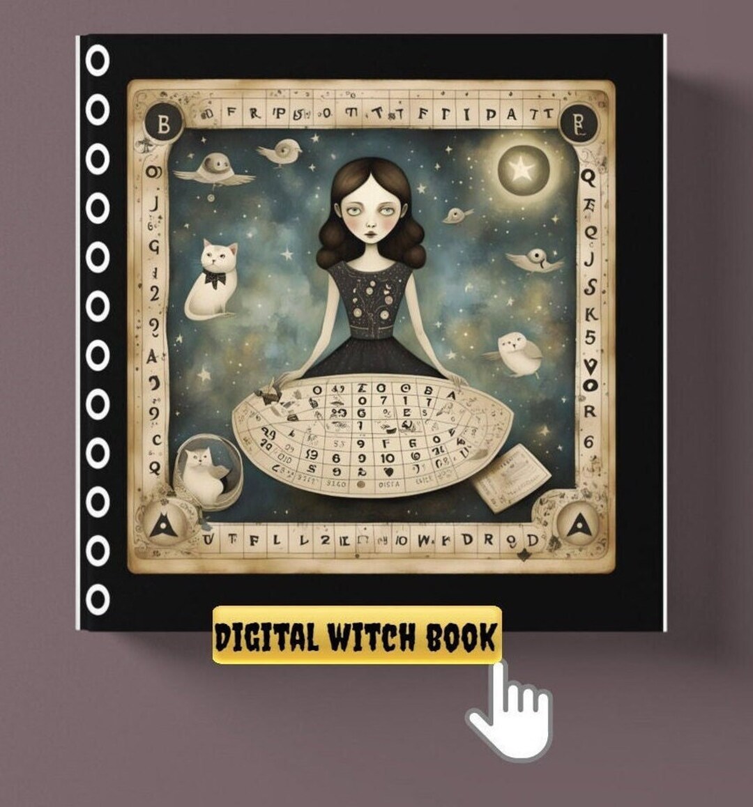 Digital Design of Magic Book, Magic Potion Book, Spell Book, Esoteric ...
