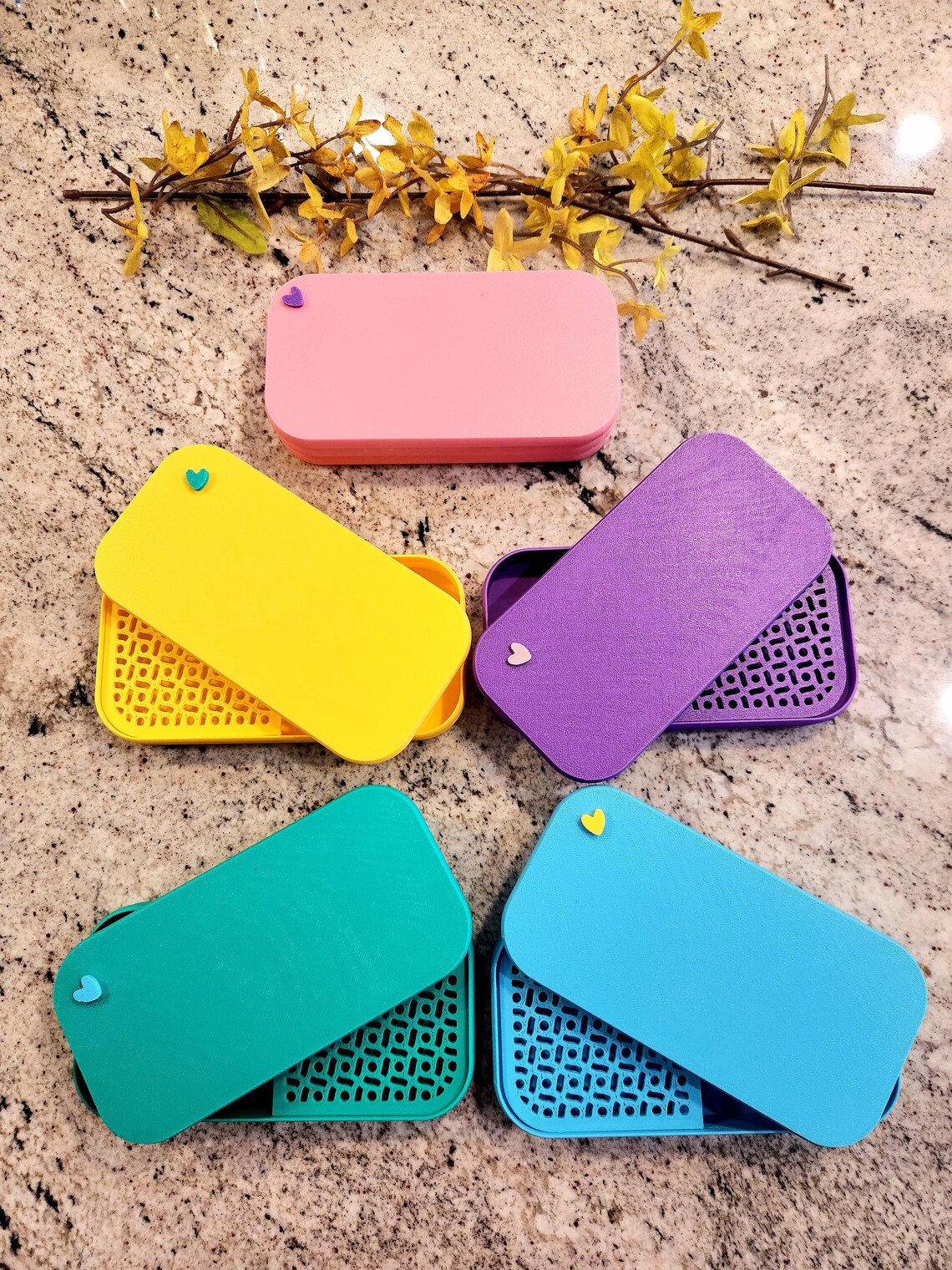 Colorful Cornstarch Tapper Box for Polymer Clay - Etsy