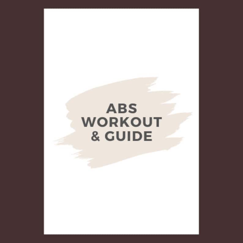 Abs Workout Guide - Etsy