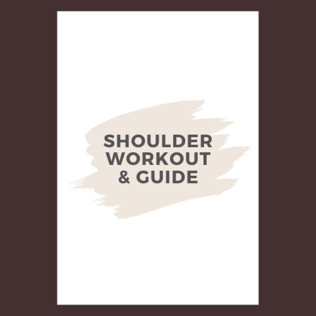 Shoulder Workout Guide - Etsy