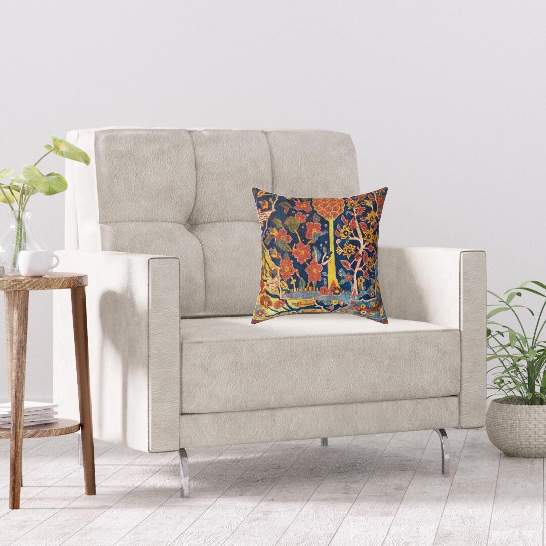 17th Century Persian Garden Exotic Flora Middle Eastern Botanical ...