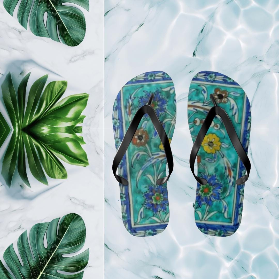 Persian Tiles Flip Flops Inspired Art From Tiles Farsi Art Persian ...