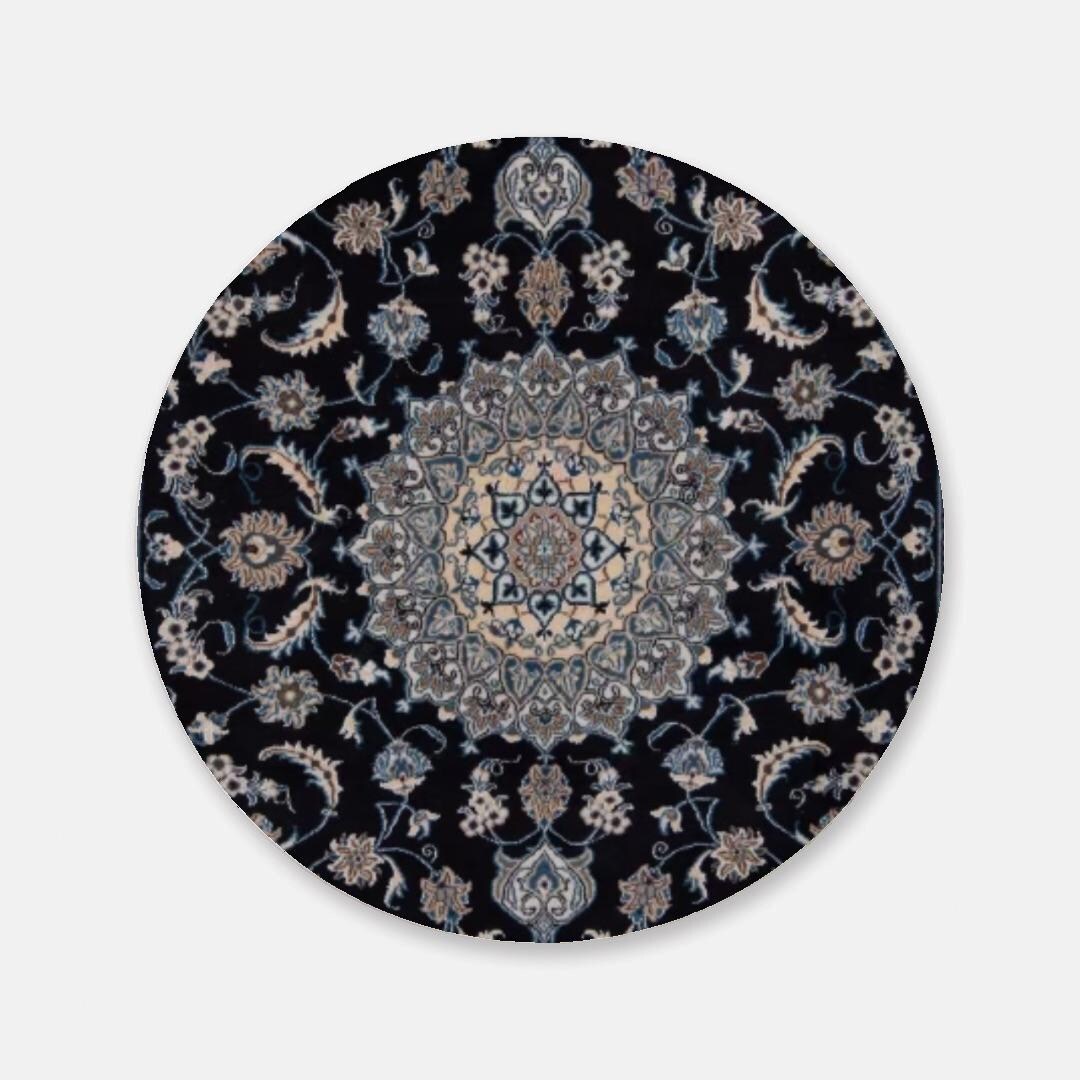 Persian Rug Toranj Cork Back Coaster Round Set Eco-friendly Drink ...