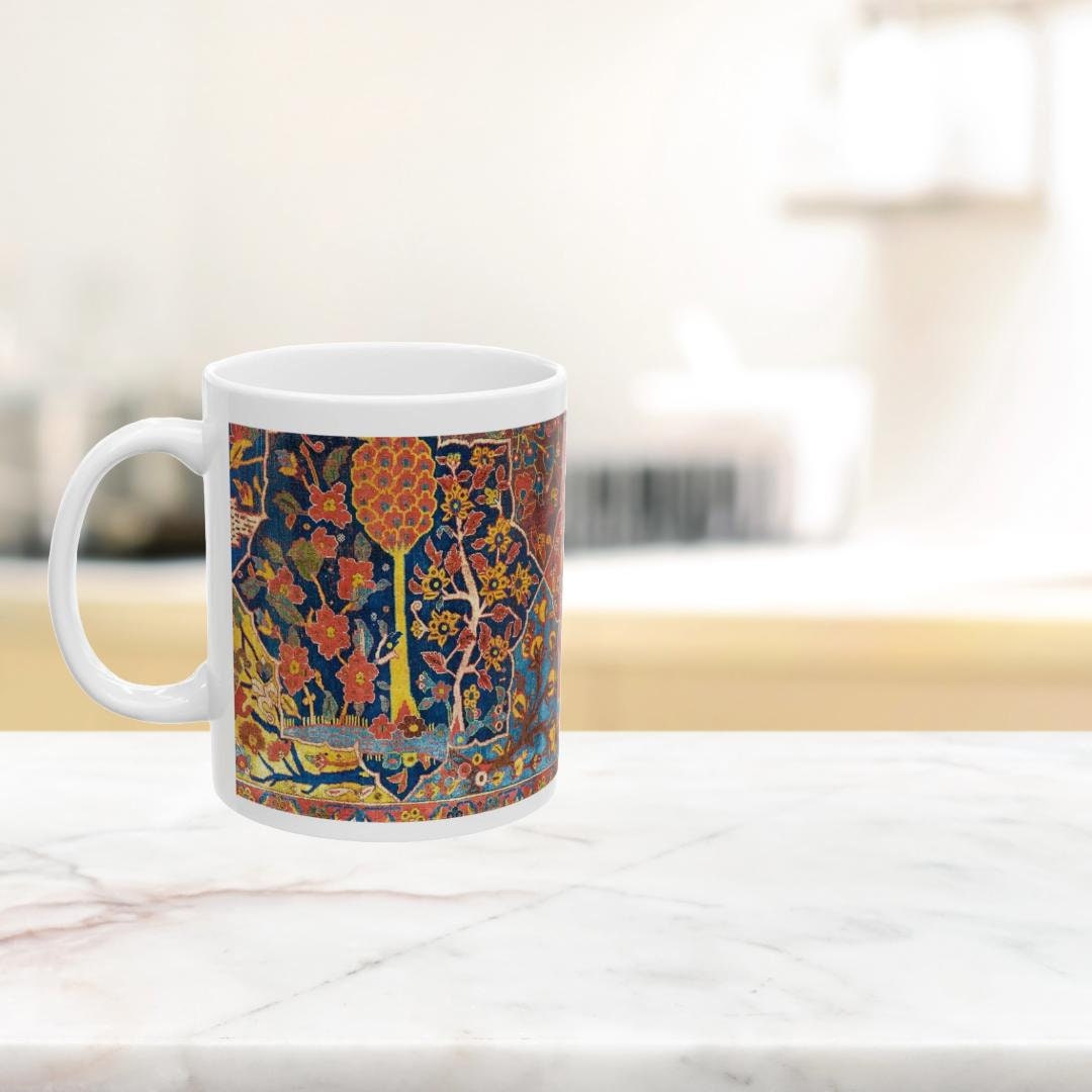 17th Century Persian Garden Exotic Flora Middle Eastern Botanical ...