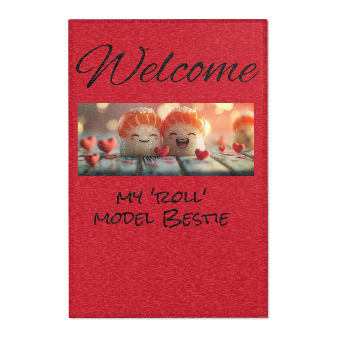 Funny Sushi Roll Area Rug Bestie Gift, Joke, Asian Décor, My Role Model ...