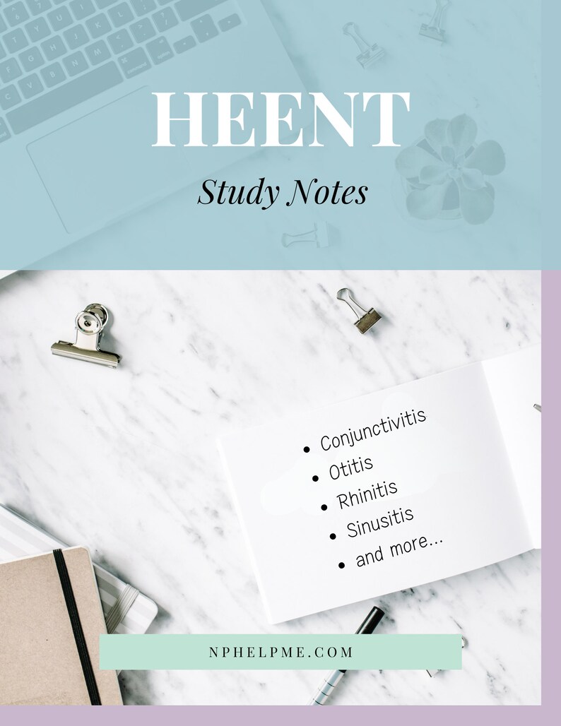 HEENT Study Notes - Etsy