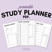 Study Planner Printable Student Organizer Printable Study - Etsy