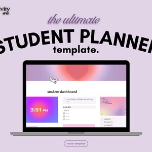 2024 Notion Template Student Dashboard, Student Notion Template ...