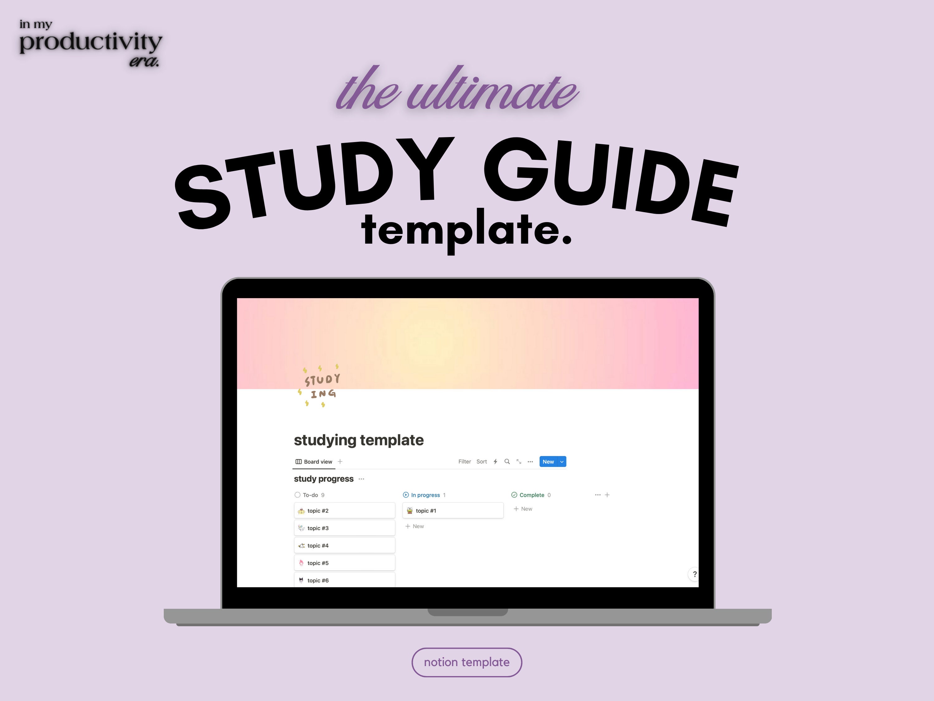 Ultimate Study Companion Notion Template, Student Notion Template ...