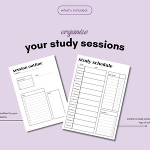 Study Planner Printable Student Organizer Printable Study - Etsy