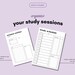 Study Planner Printable Student Organizer Printable Study - Etsy