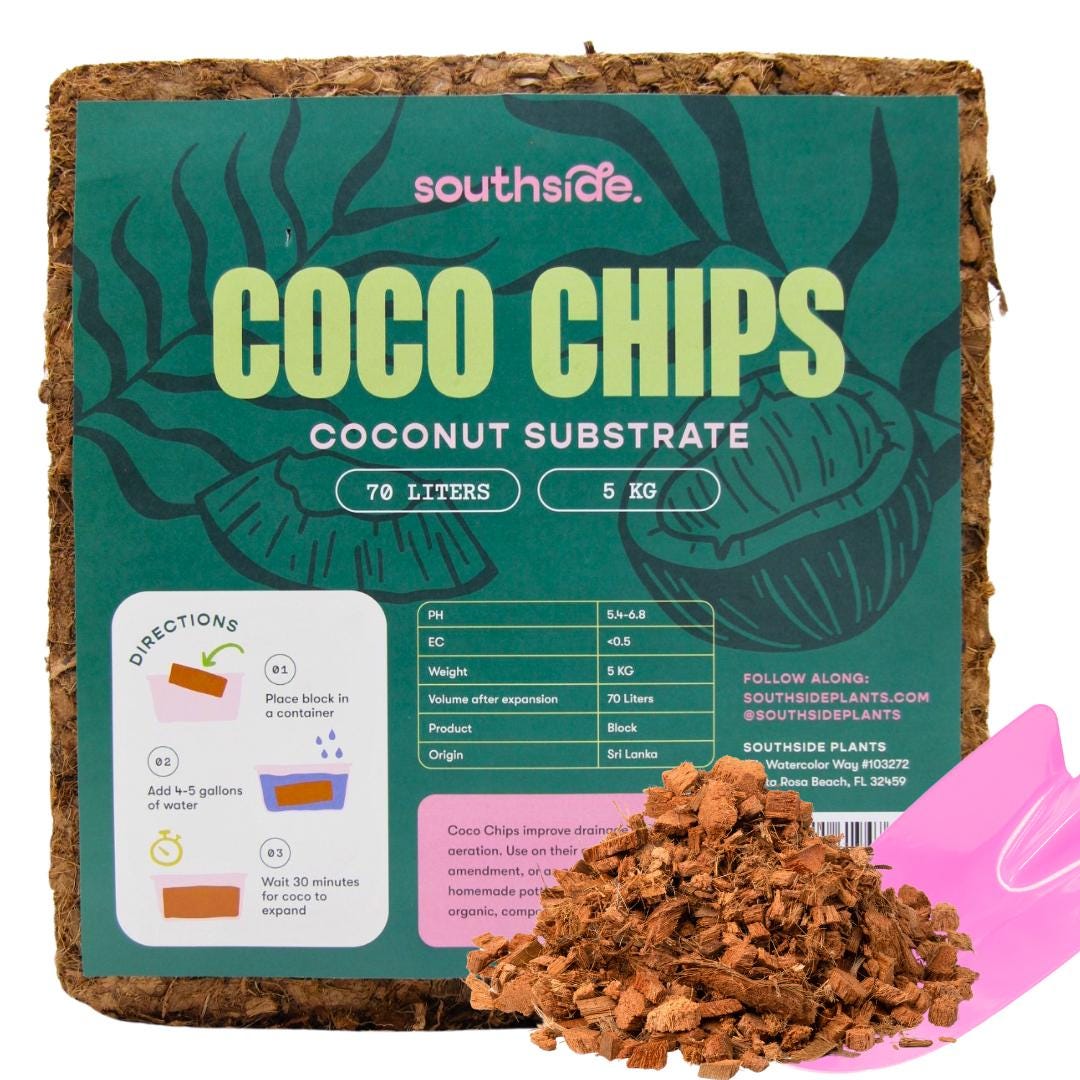 Coco Chip - Compressed Chunky Coconut Substrate for Potting Soil ...