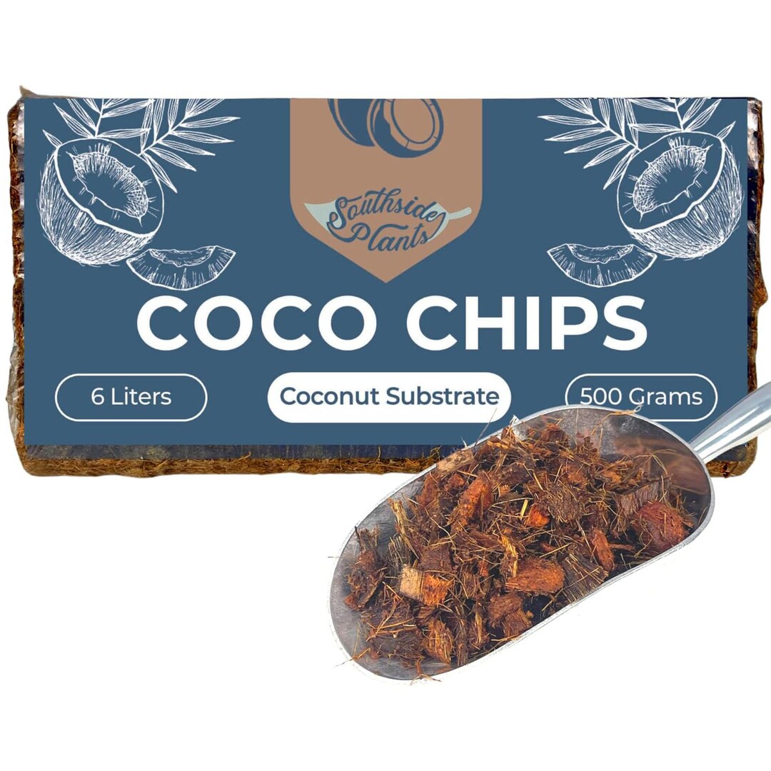 Coco Chip Compressed Chunky Coconut Substrate for Potting Soil Aeration ...