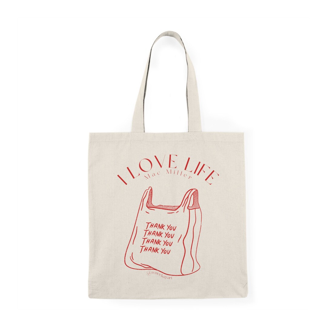 Mac Miller I Love Life Thank You Natural Tote Bag Music - Etsy