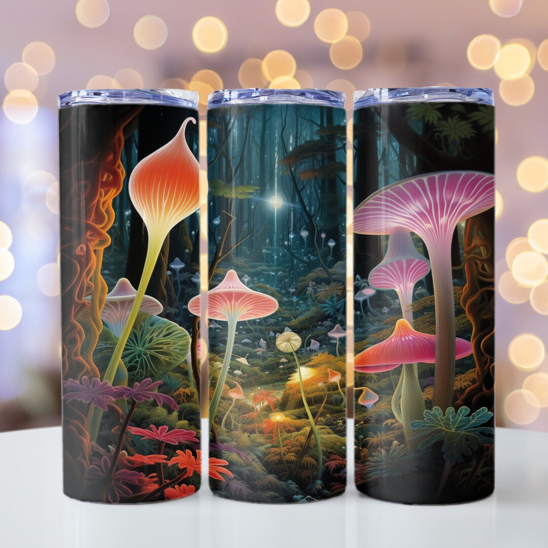 Luminous Botanical 20 OZ Tumbler Wrap Vibrant Neomorphic Style Perfect ...