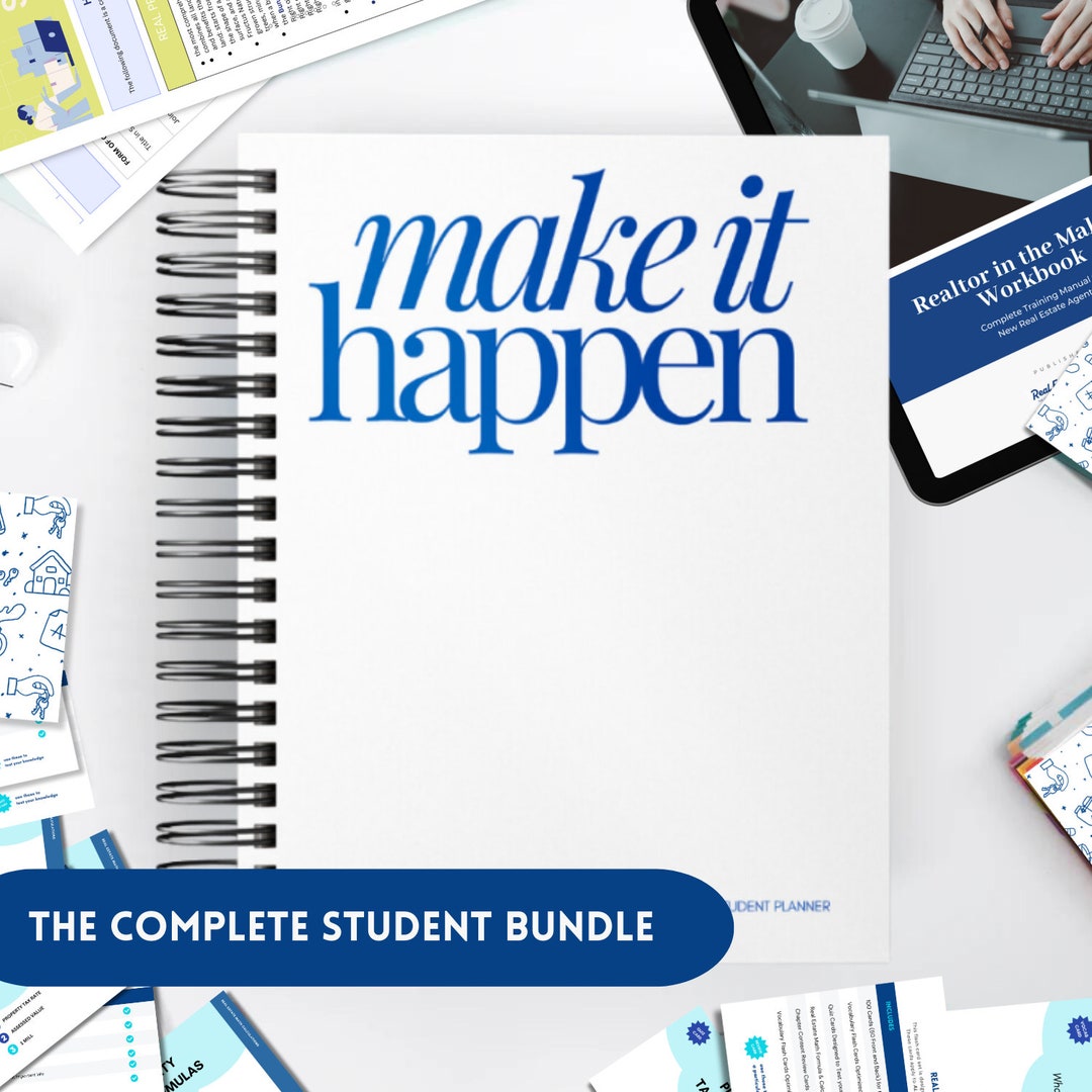 The Complete Real Estate Student Bundle | Real Estate Student Planner ...