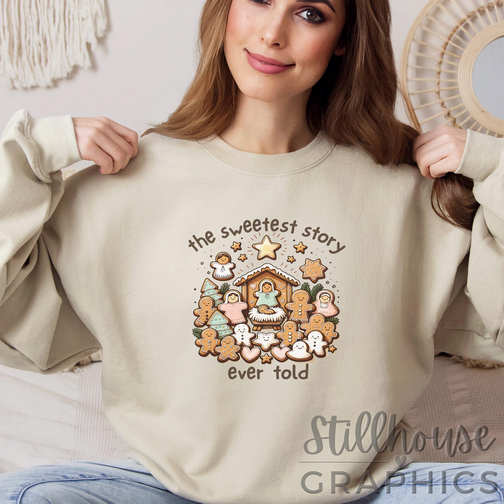 Doodle Gingerbread Nativity PNG, Cute Christian Christmas Clipart ...