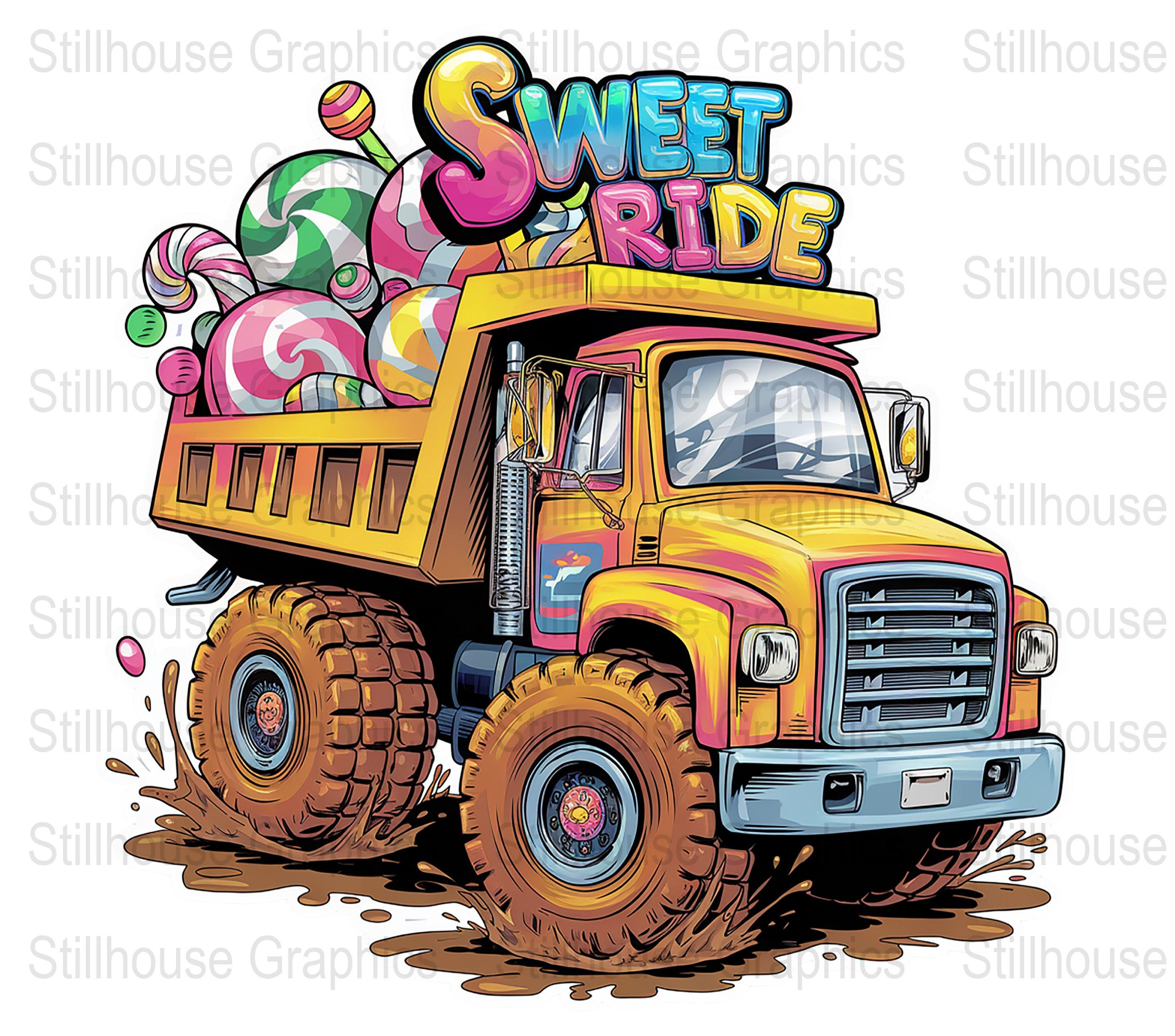 Sweet Ride Candy Truck Digital Design, Sublimation Design for Shirts ...