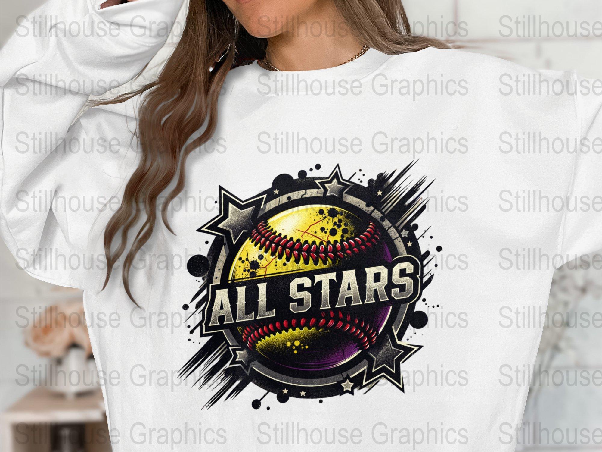All Stars Softball Png Design, Softball Team Sublimation Png, Sport Png ...