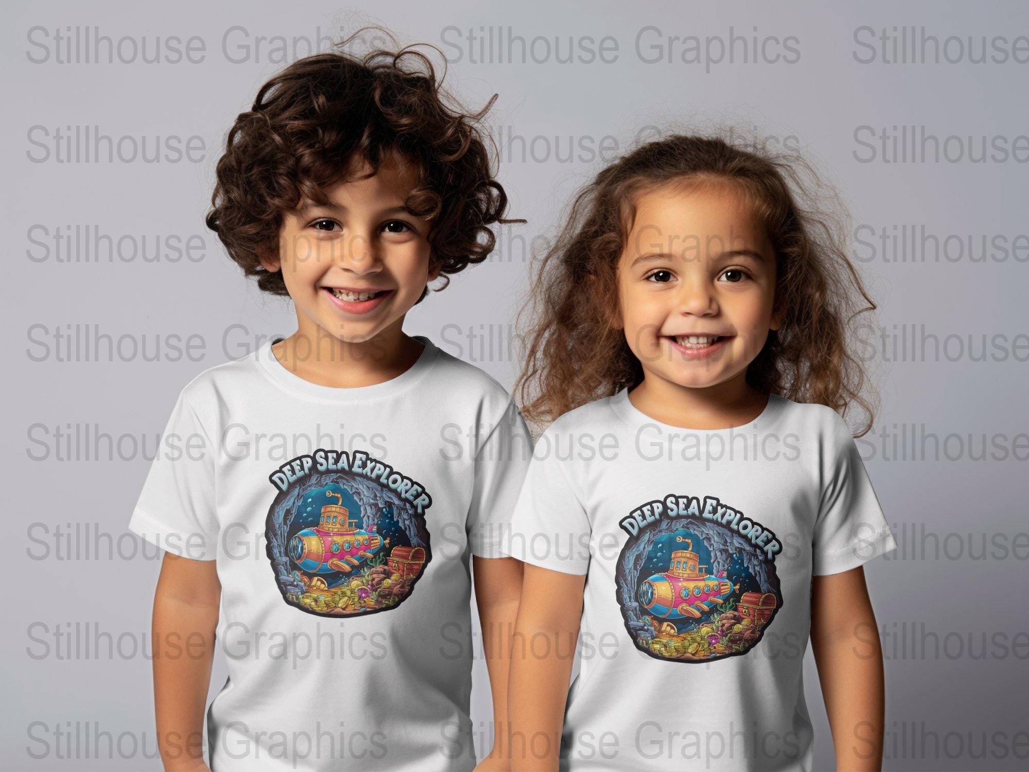 Sublimation Design, Deep Sea Explorer, Underwater Adventure Art ...