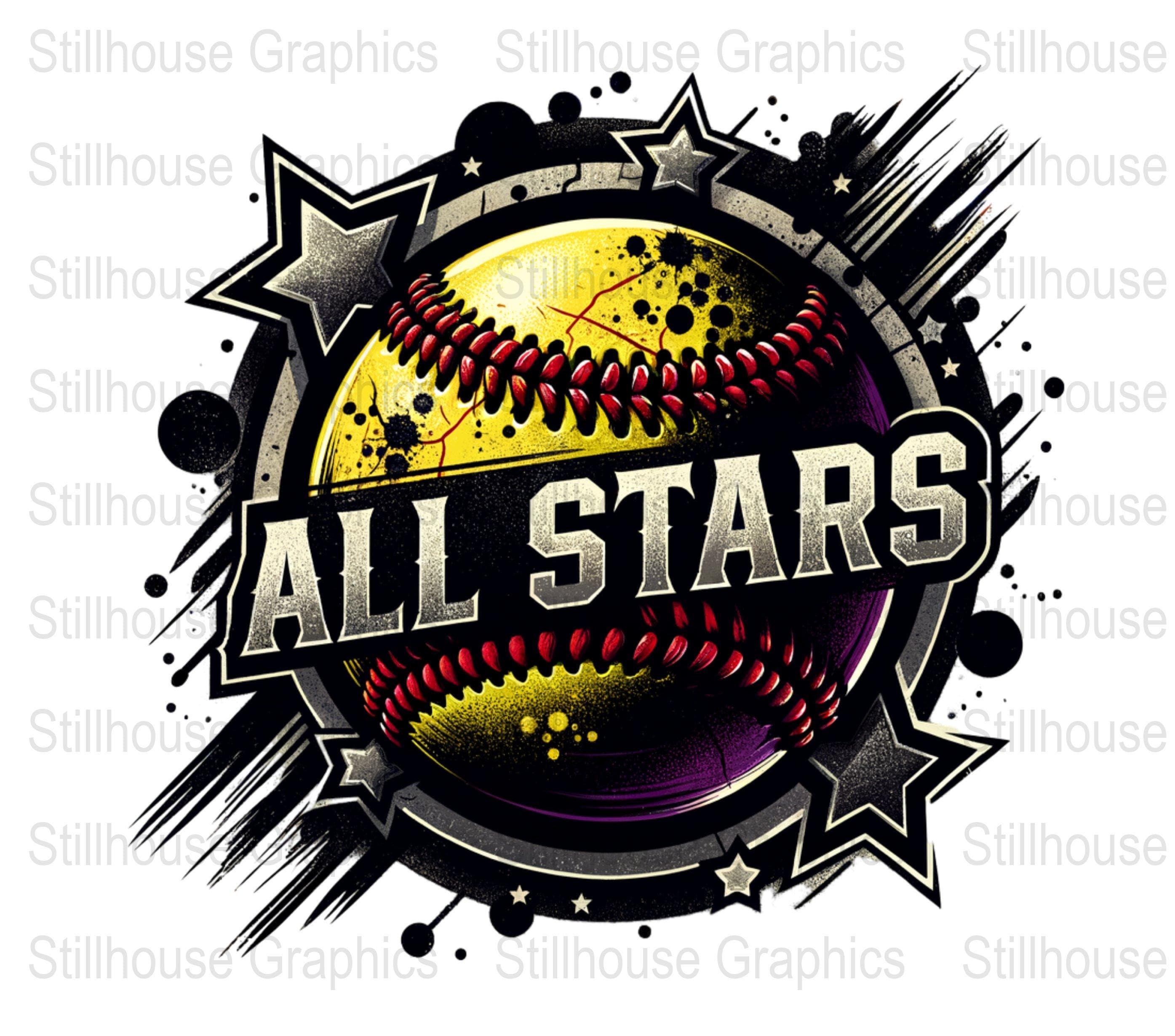All Stars Softball Png Design, Softball Team Sublimation Png, Sport Png ...