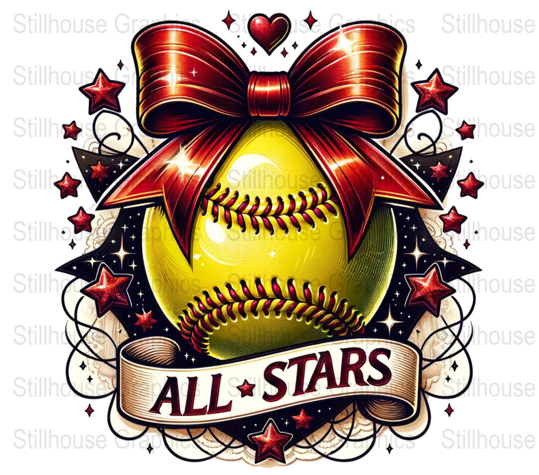 All Stars Softball Png Design, Softball Team Sublimation Png, Sport Png ...